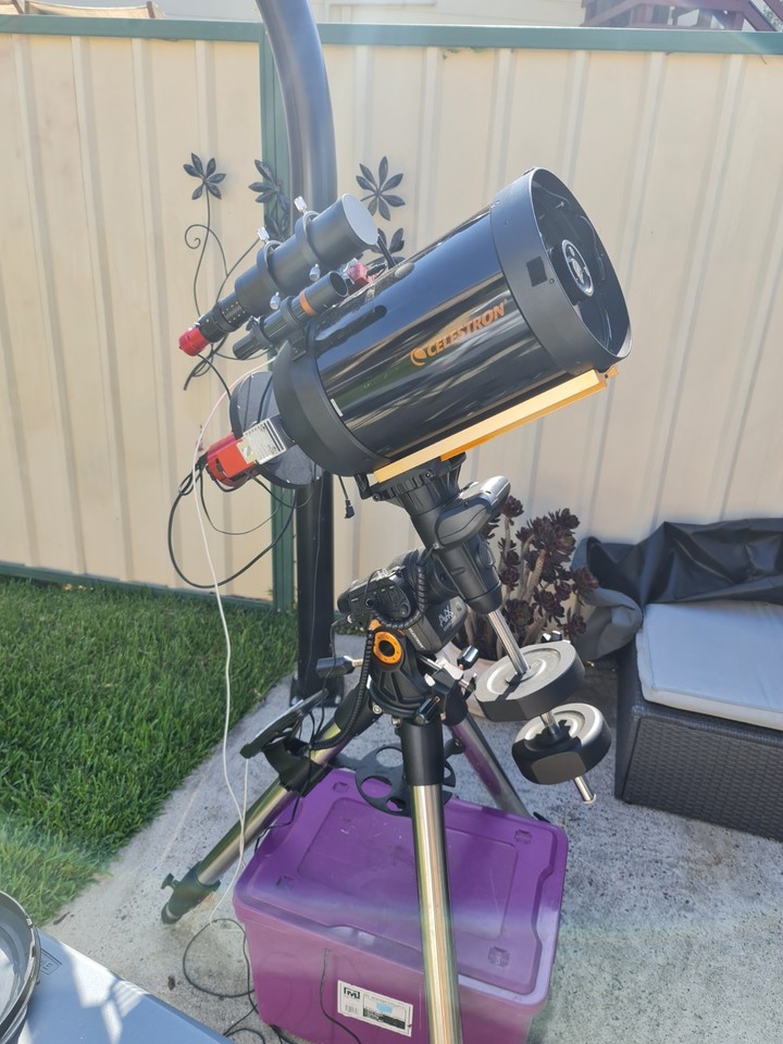 Celestron C8 Telescope, Mount, and Accessories | eBay Australia