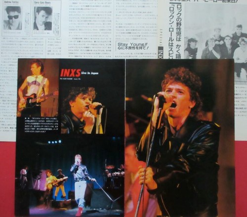 INXS in JAPAN Michael Hutchence 1984 CLIPPING JAPAN MAGAZINE ML 6J ...