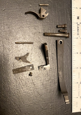 lot antique low wall Winchester 1885 22 rifle parts main spring ...