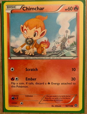 Pokémon TCG Chimchar XY Steam Siege 18/114 Regular Common NM | eBay