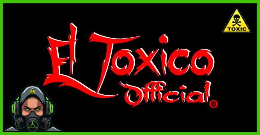 EL TOXICO BLACK T-SHIRT WHITE DESIGN LOGO TEXTO EL TOXICO OFFICIAL 100% ...