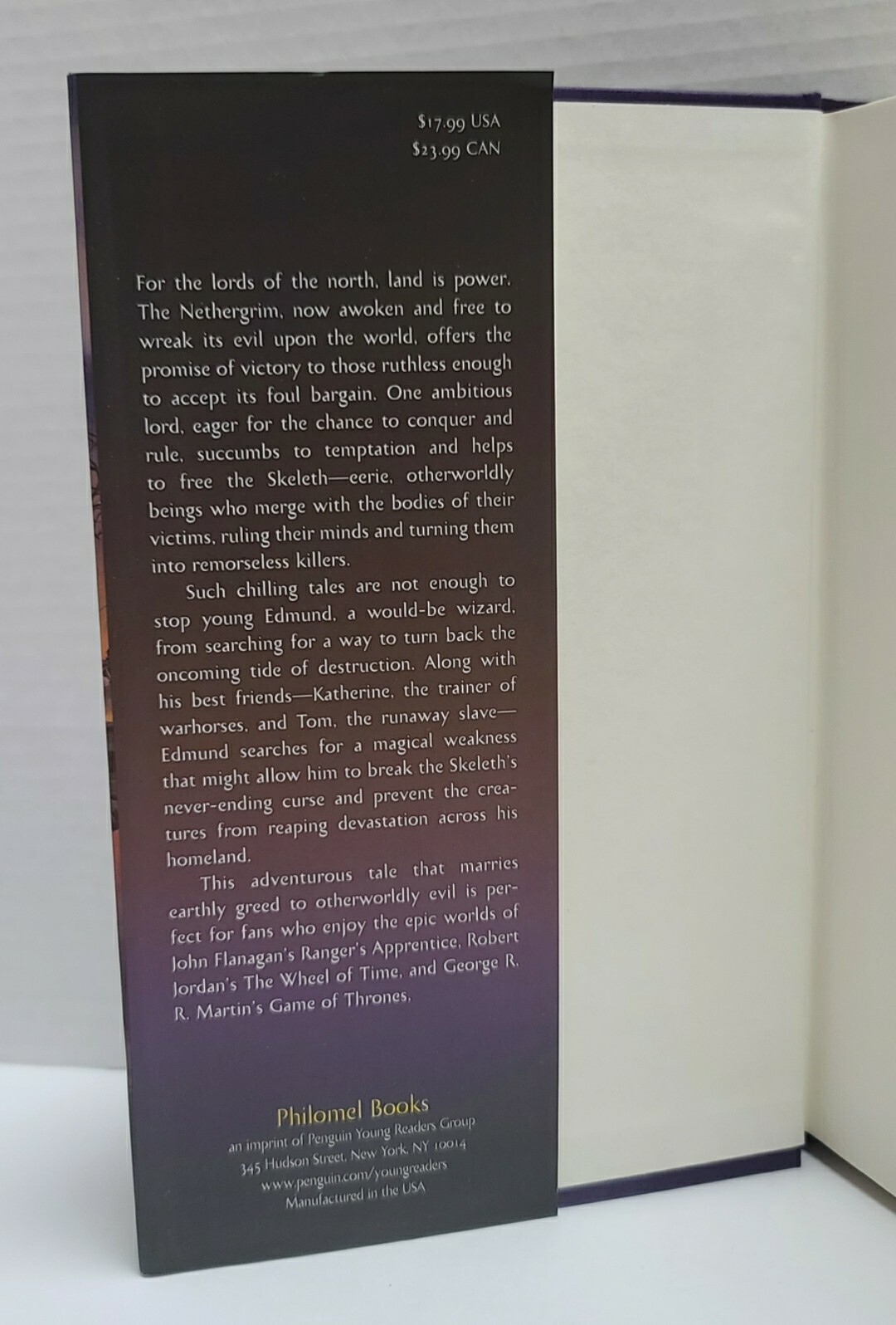 The Nethergrim series book 2-The Skeleth Hardback Novel/book, By ...