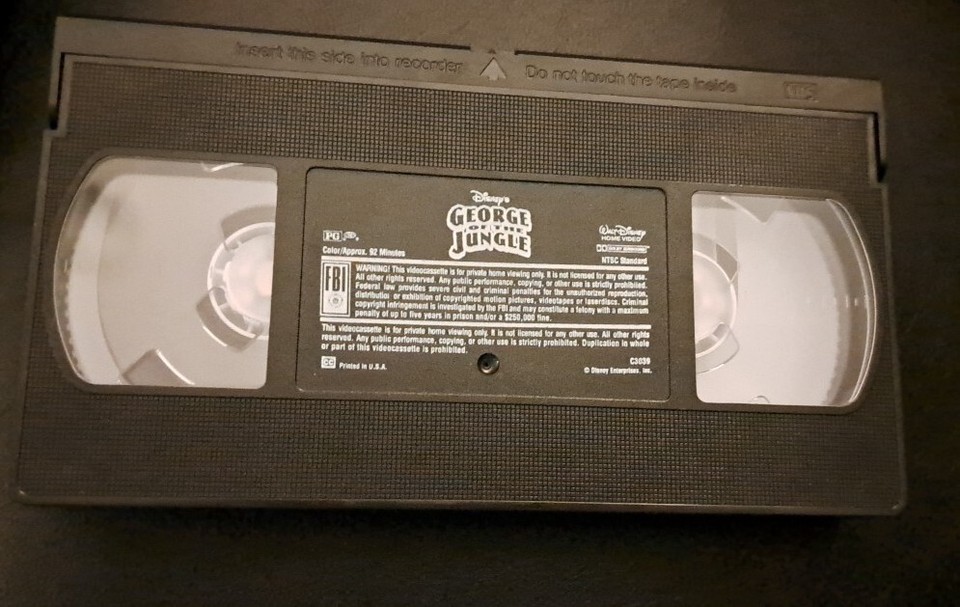 Disney's George of the Jungle (VHS, 1997) VTG, Brendan Fraser, Holland ...