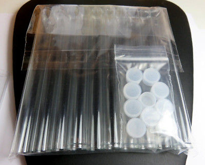 10 Pcs ~ 6 Inch ~ PLASTIC TUBES + CAPS ~ STORAGE LOT | eBay