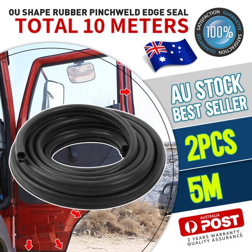 2Pcs 5M U-shaped Auto Door Edge Protector Scratch Prevention Rubber ...