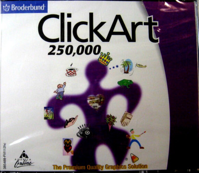 ClickArt 250,000 Premium Quality Graphics Broderbund CD-ROM Windows NEW ...