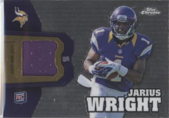 2012 Topps Chrome - Rookie Relics Jarius Wright #RR17 (MEM, RC) for sale online | eBay