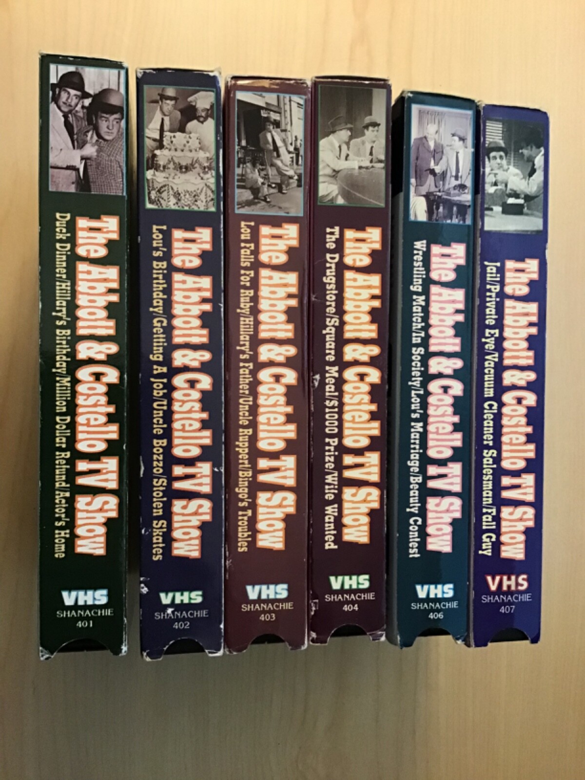 Abbott and Costello TV Show Lot of (6) VHS 1992 Tapes #401,402,403 ...