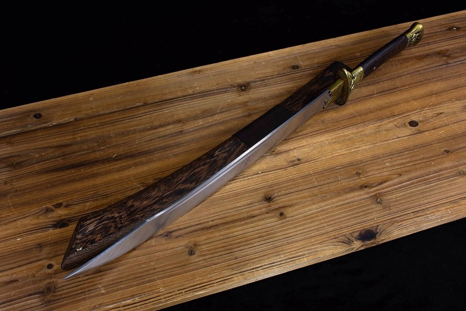 Sturdy Chinese Kung Fu Sword Broadsword Sharp 1095 Carbon Steel Blade ...