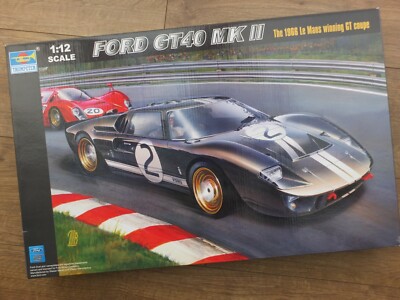 Trumpeter 05403 - Ford GT40 MK II 1966 Le Mans - Massive 1/12 Kit ...