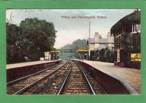 Witley & Chiddingfold Railway Station Nr Godalming pcused 1908 Ref N412 ...