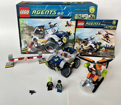 Lego 8969 Agents 2.0 4 Wheelin' Pursuit- 100% Complete w/ instr.& box ...