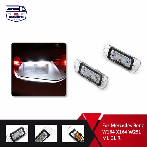 2x License Plate Light Bulbs For Mercedes-Benz W164 X164 W251 ML GL R ...