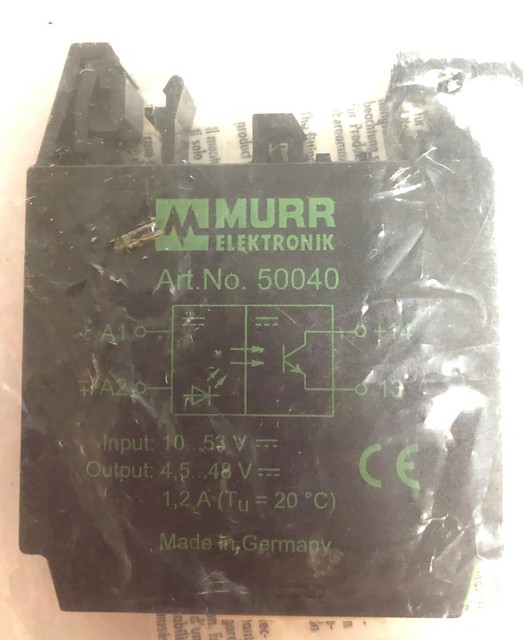 Murr Elektronik 50040 Opto Coupler Relay Module 50 040 for sale online ...
