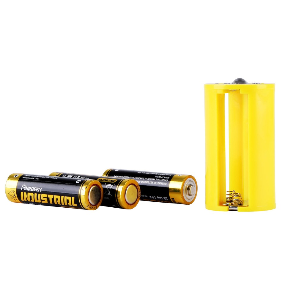 AA to Size D Battery Adapters Converter Cases Plastic Parallel Yellow 8 ...