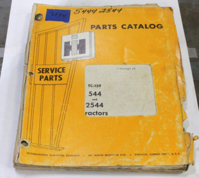 Parts manual for International Harvester 544 & 2544 tractor | eBay