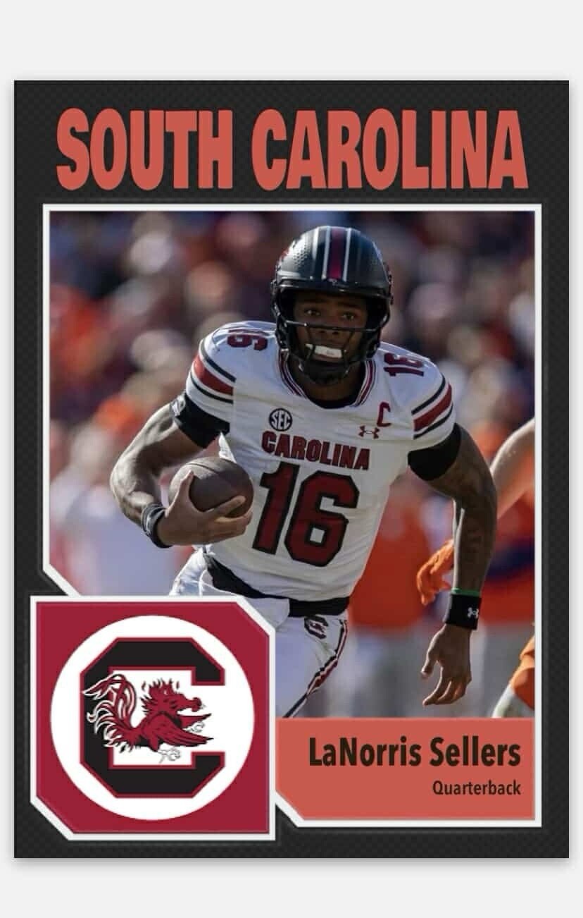 Lanorris Sellers NMT Novelty Sports Card! NCAA Football! South Carolina ...
