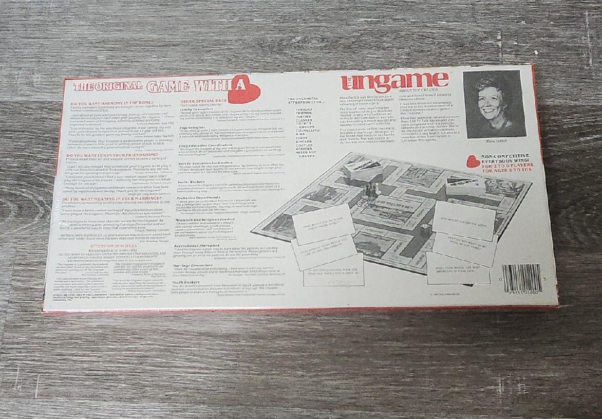 The Ungame- Board Game 1984 | eBay
