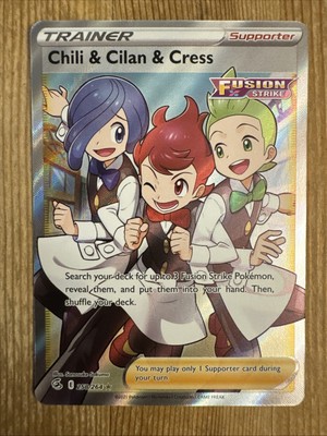 Chili & Cilan & Cress - 258/264 - Pokemon Fusion Strike Sword Shield ...