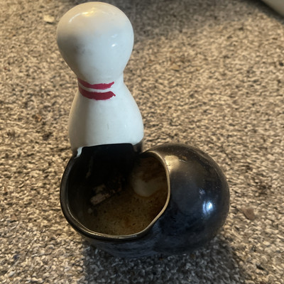 Vintage Bowling Flower Pot | eBay