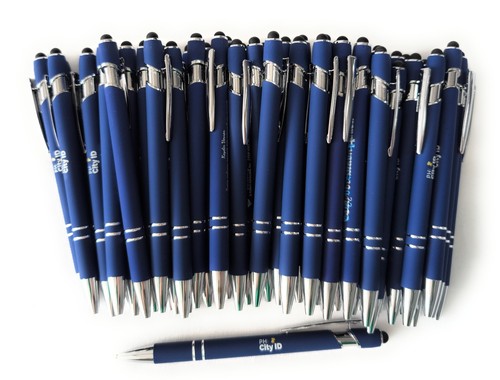 50 Misprint METAL Pens - Soft Touch Stylus Retractable Click Pen Lot ...