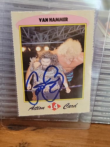 🩸1993 WCW Magazine Cactus Jack MICK FOLEY RC GEM MINT SIGNED ON CARD ...