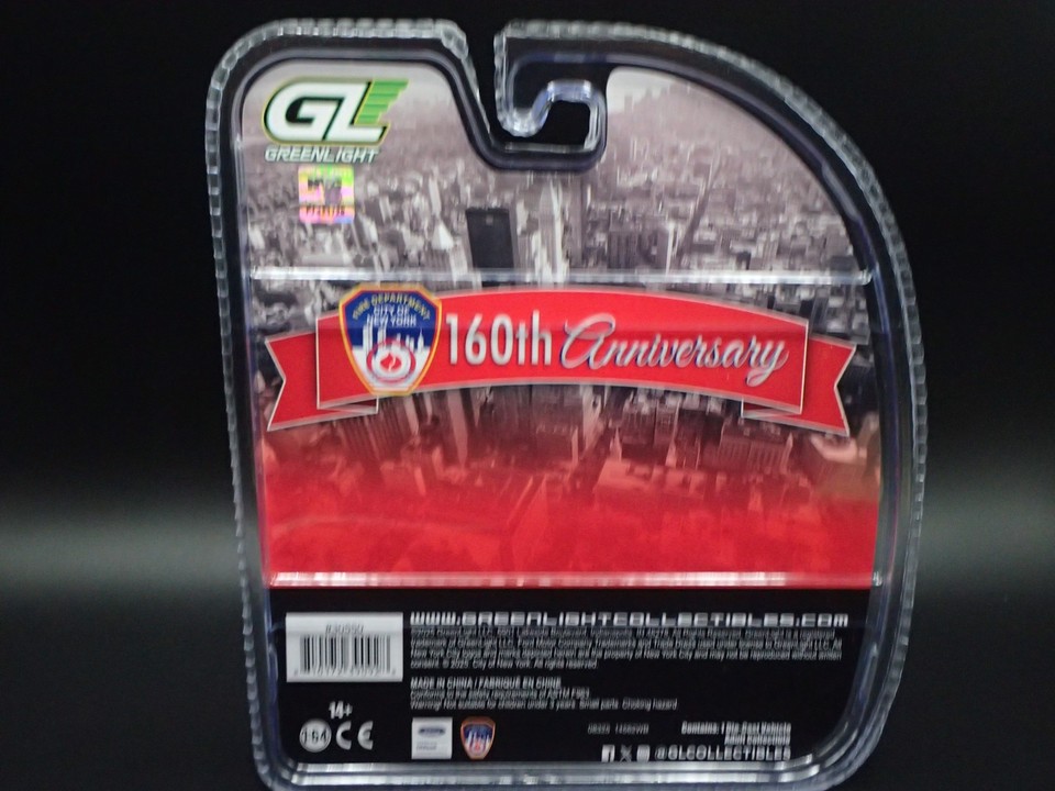 2025 GREENLIGHT RED CHROME CHASE 1987 FORD F350 MINI PUMPER FIRE TRUCK ...