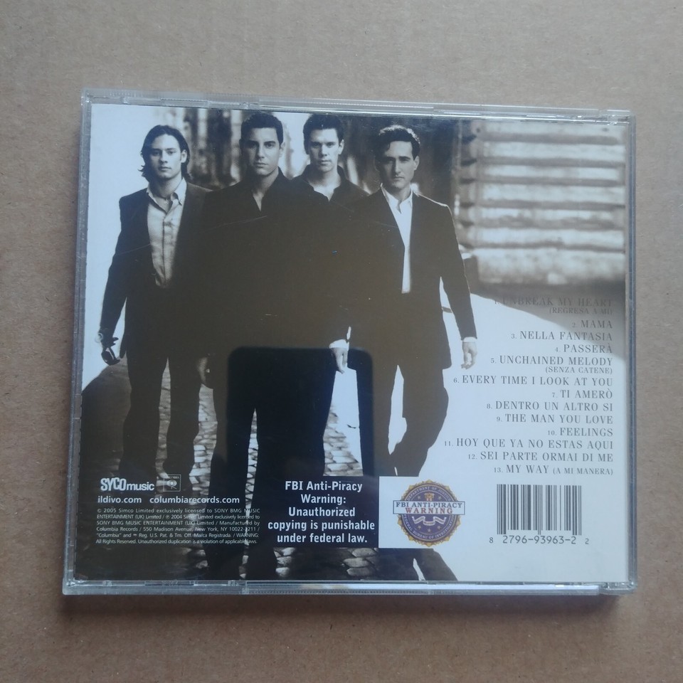 IL DIVO CD 2005 Columbia Records Syco Music CK 93963 POP VOCAL | eBay
