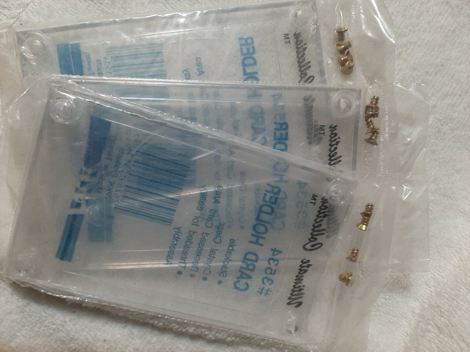 3 PKK Ultimate Collection Clear Card Holders #3534 w/ Screws NEW Free ...