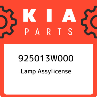 925013W000 Kia Lamp assylicense 925013W000, New Genuine OEM Part | eBay