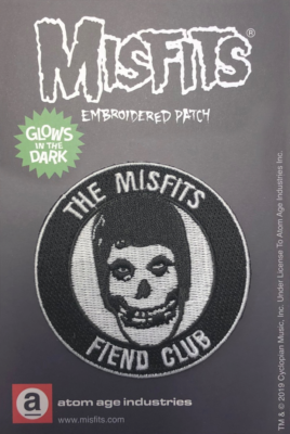 The Misfits Fiend Club Patch NEW Glow in the Dark Embroidered Crimson Ghost Danz | eBay