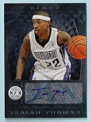 ISAIAH THOMAS 2013/14 TOTALLY CERTIFIED SILVER SIGNATURES AUTOGRAPH ...