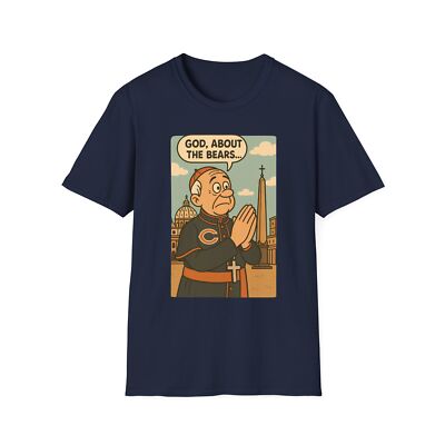 Funny Chicago Da Pope Bears Football Unisex T-Shirt, Sports Humor Tee ...