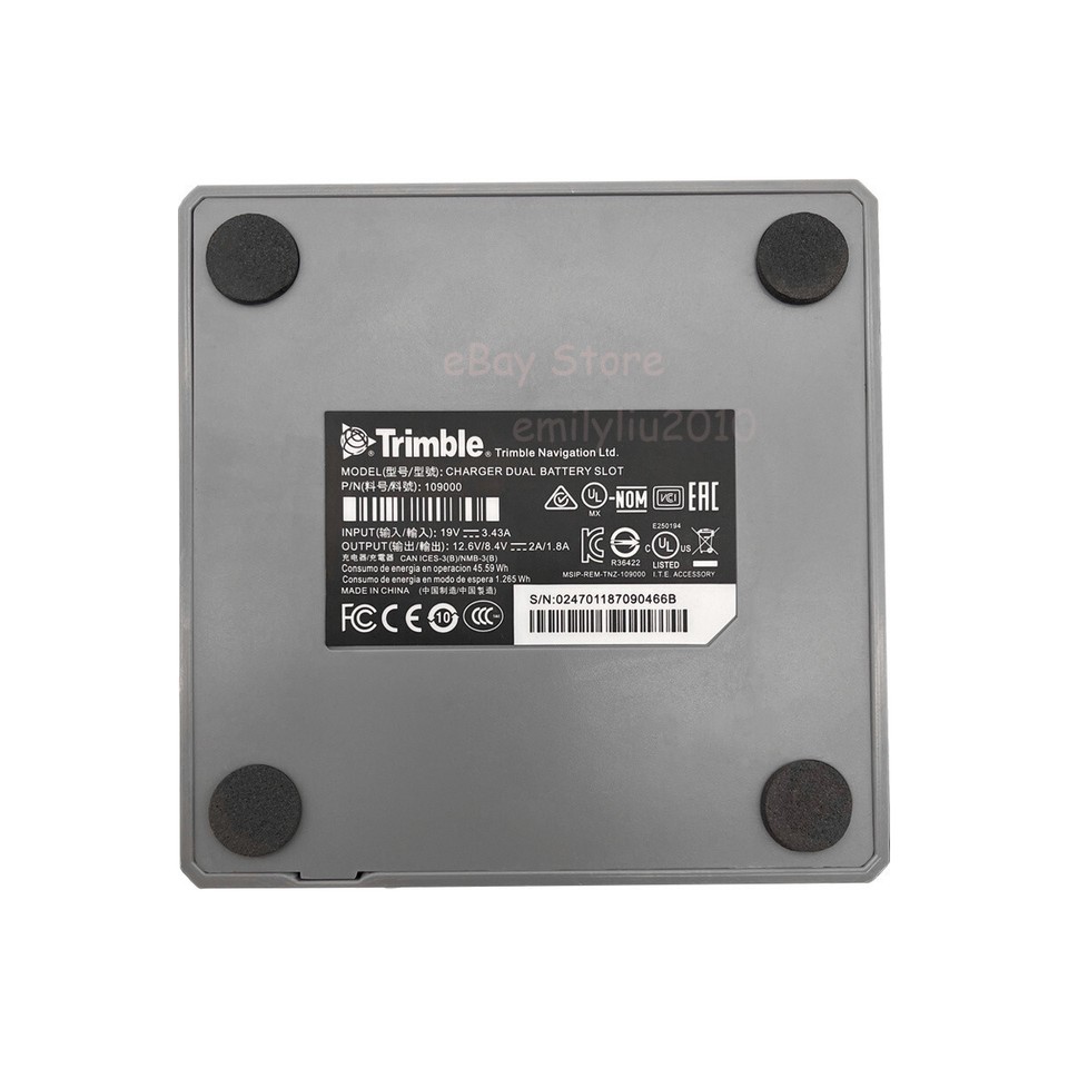 Upgrade 2 Slots Charger For Trimble GPS S8 S7 S6 R10 Battery Total ...