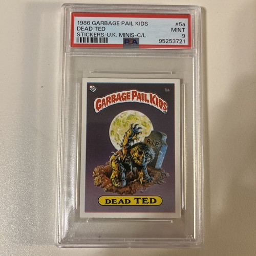 GARBAGE PAIL KIDS 1985 1st Series #5a DEAD TED - “ CHECK LIST “- PSA 9 ...