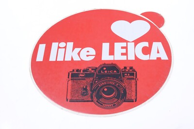 LEICA R3 ORIGINAL 11.5CM DIAMETER ADVERTISING STICKER STORE DISPLAY 132 ...