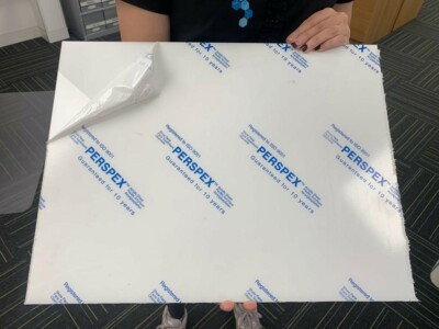 White Opal Perspex acrylic sheet 10x470x360mm E54 | eBay UK