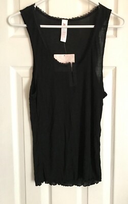 JLO J LO J-LO BLACK SOFT 100% MODAL LINGERIE TOP SZ L NWT | eBay