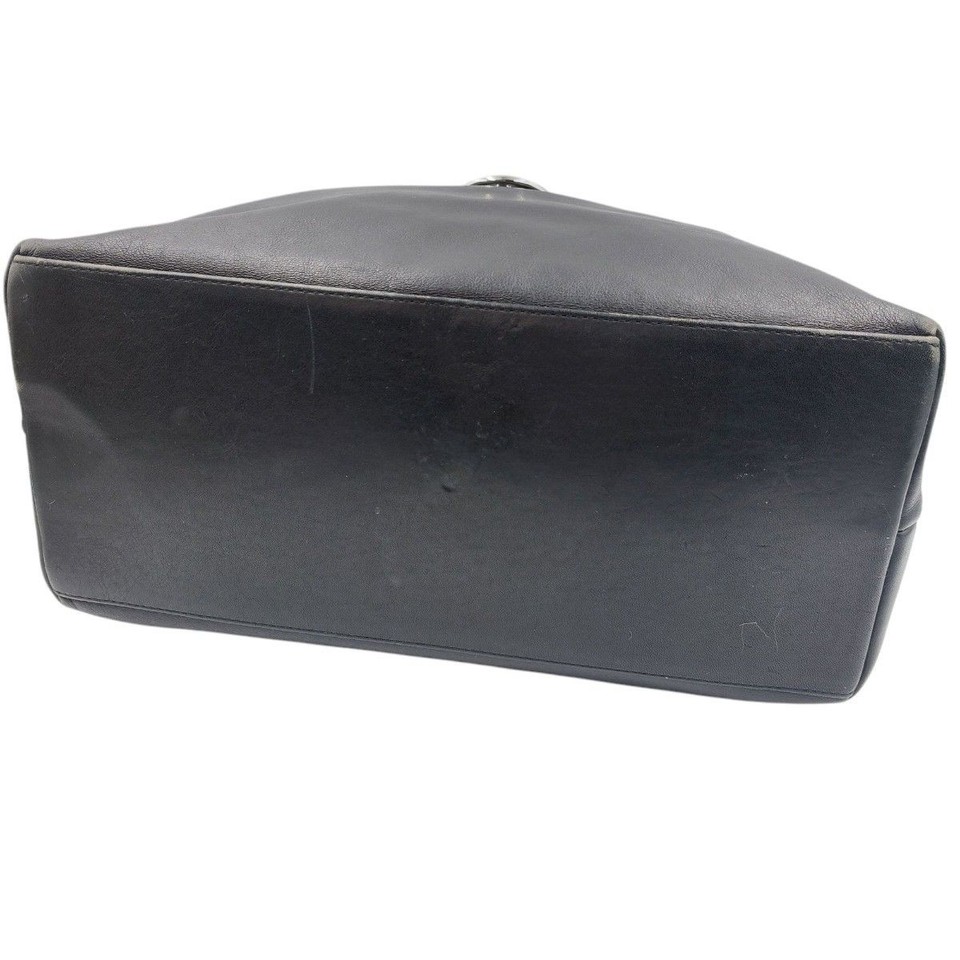 Women's Wear Agnes b. Agnes b. Voyage Leather Tote Bag Logo Black | eBay UK