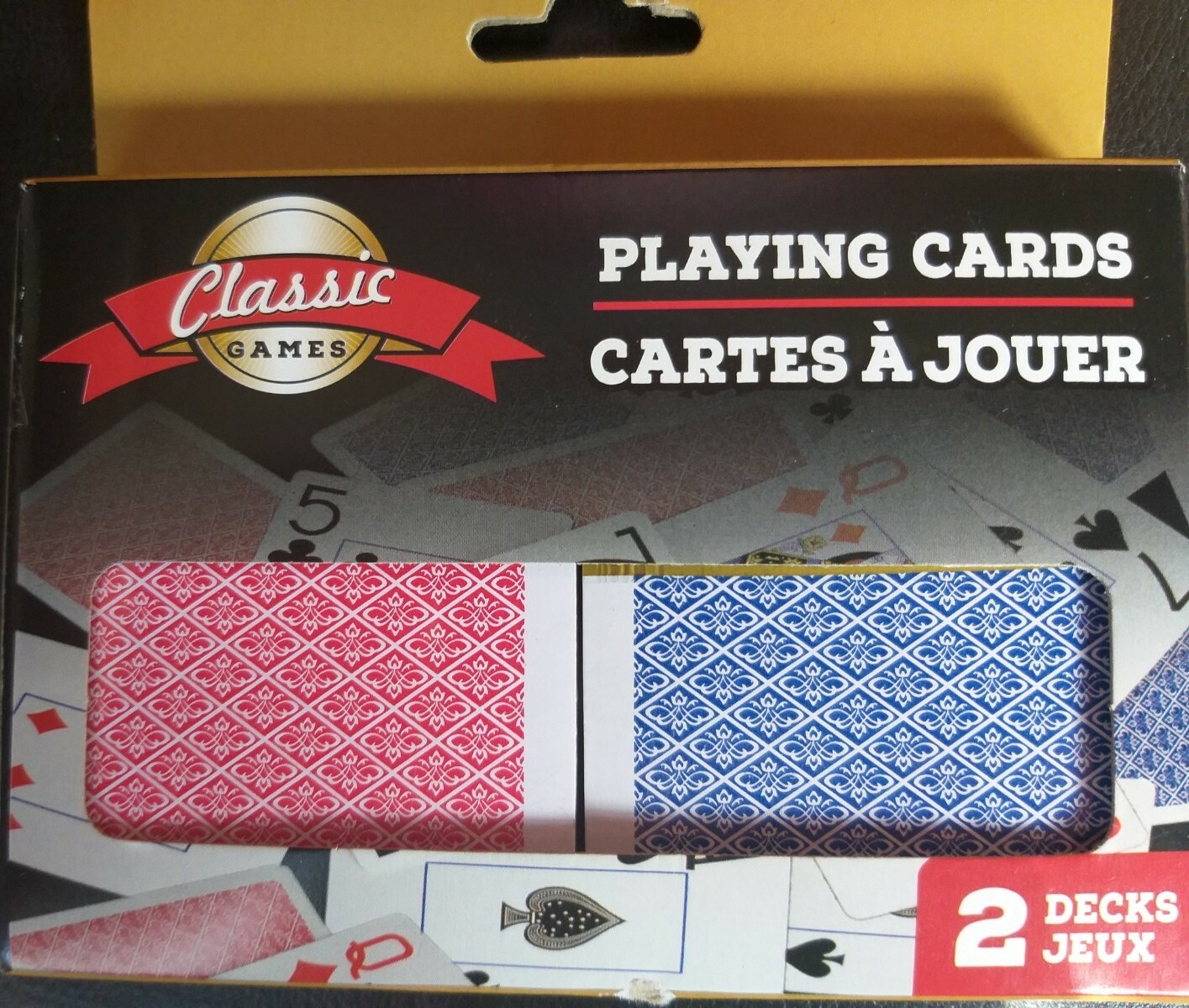 SET OF 2 PACK (2 Blue , 2 Red ) NEW DECKS CLASSIC GAMES PLAYING CARDS ...