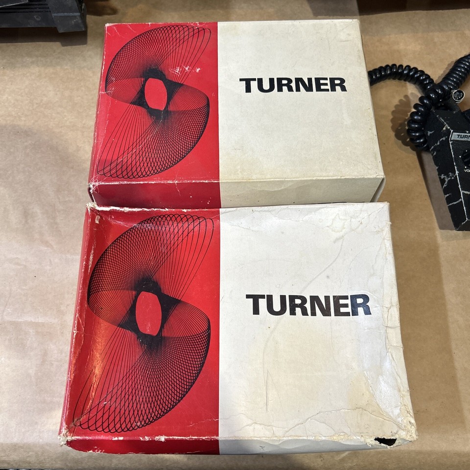 2 Turner Super Sidekick CB Radio 5 Pin MICROPHONEs Untested With Boxes ...