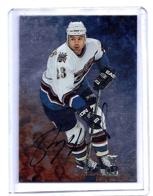 BRIAN BELLOWS 1998 IN THE GAME CERTIFIED AUTOGRAPH | eBay