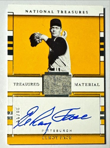 ELROY FACE 2020 Panini National Treasures Patch Auto /99 Pirates | eBay