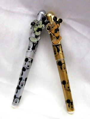 MICKEY MOUSE GOLD COLLECTOR'S PEN+MICKEY MOUSE SILVER COLLECTOR'S PEN ...