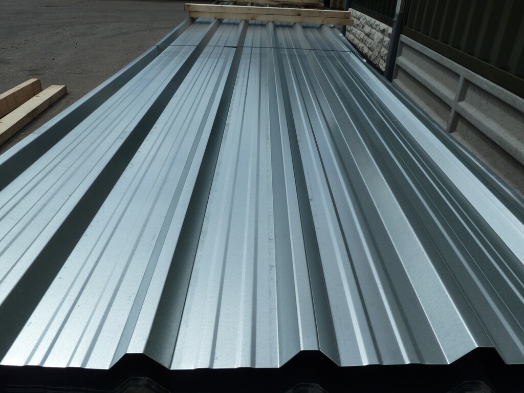 Galvanised Steel Box Profile Roof Sheets Packs of 25 x 8ft (2.44m ...
