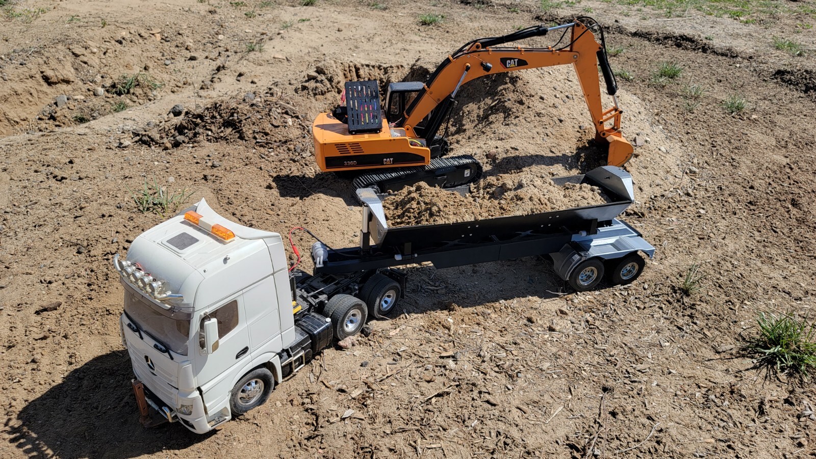 1/14 Tractor Trailer Side Dump Kit - Tamiya King Globe Grand Hauler Rc ...