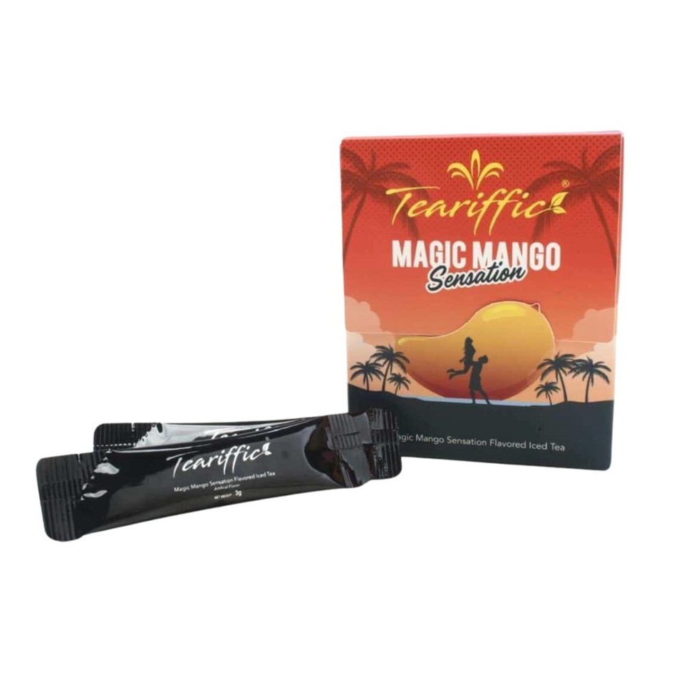 Teariffic Magic Mango Sensation Men Herb Boost Energy Coffee Tea (12 ...