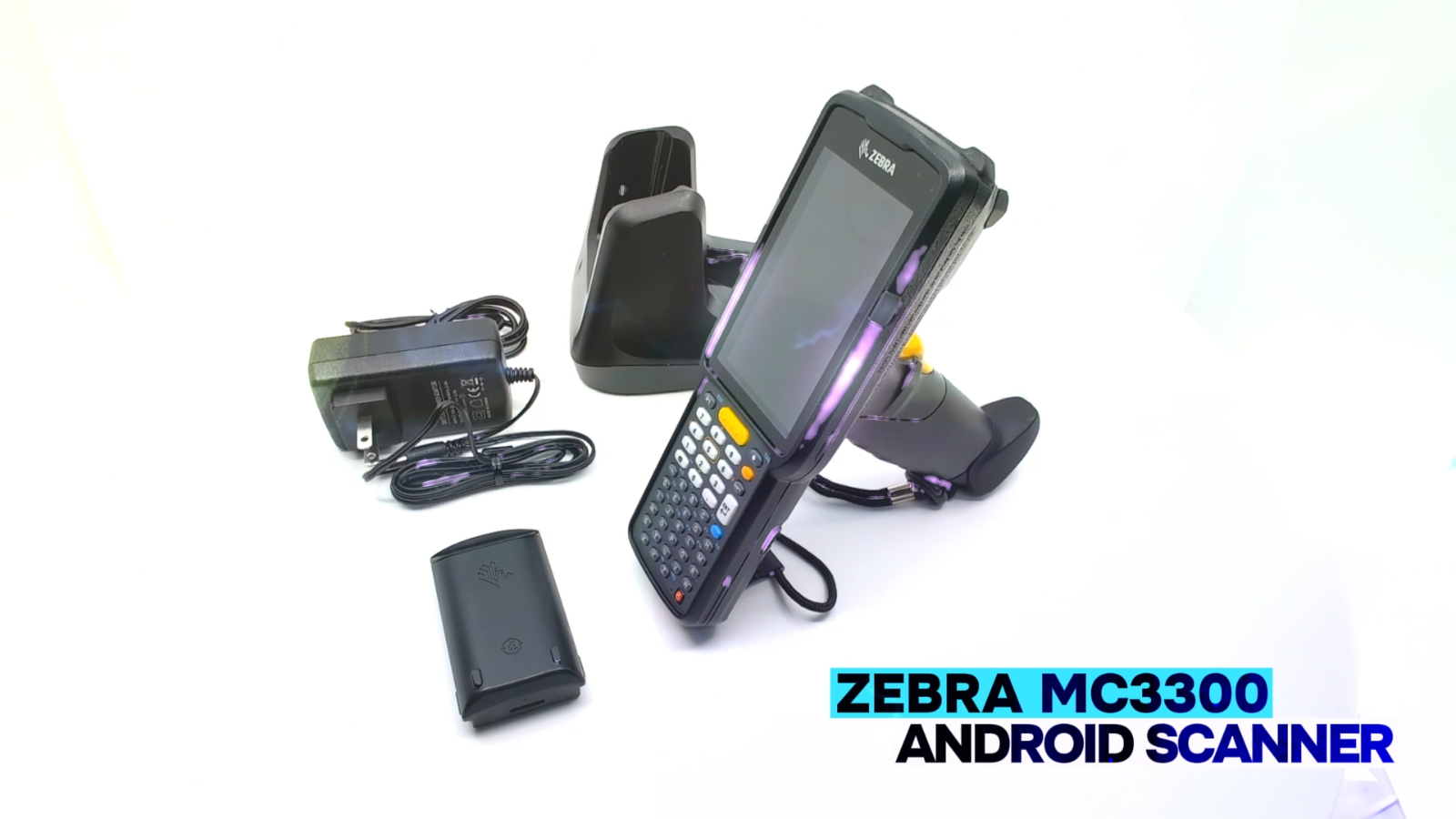 Zebra MC3300 Android 2D/1D Barcode Scanner LONG RANGE, Full Keyboard ...