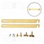 Divan Bed Linking / Connecting Bars Kit - Brass Plated / Gold - 4 Sizes ...