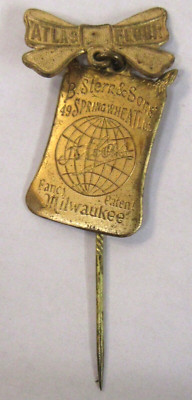 c. 1900 A. Stern & Sons ATLAS FLOUR figural 2 PIECE stick pin stickpin ...